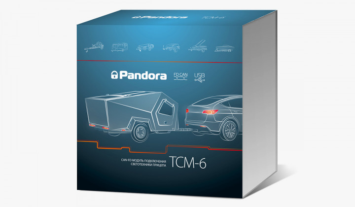 Анонс: модуль подключения светотехники прицепа Pandora TCM-6 NEW